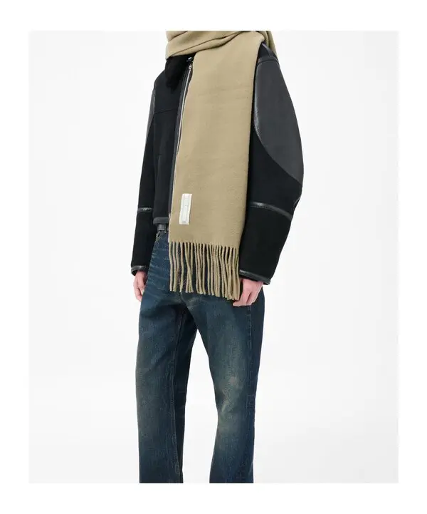 Our Legacy Estate Fringed Scarf - Green
