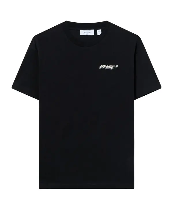 Off-White Shadow Logo T-shirt - Black/lemon Yellow
