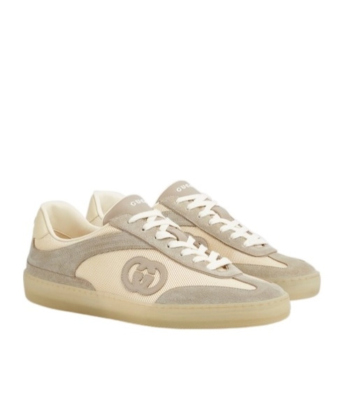 Gucci G75 Logo Patch Lace-up Sneakers