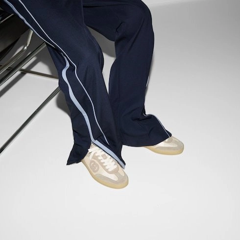 Gucci G75 Logo Patch Lace-up Sneakers