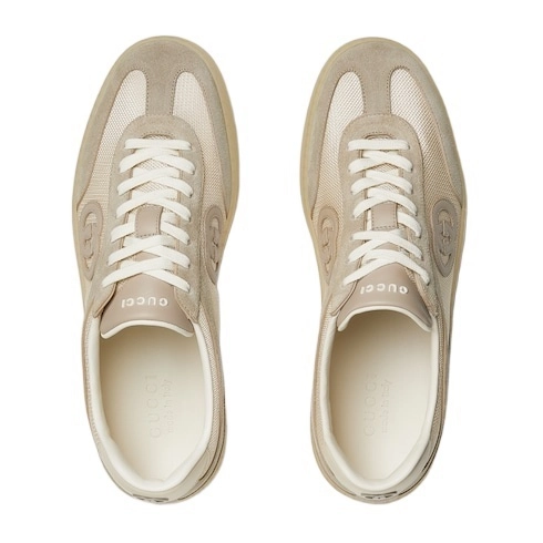 Gucci G75 Logo Patch Lace-up Sneakers