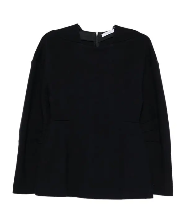 Max Mara Long-sleeved Sweater With Back Zip Closure