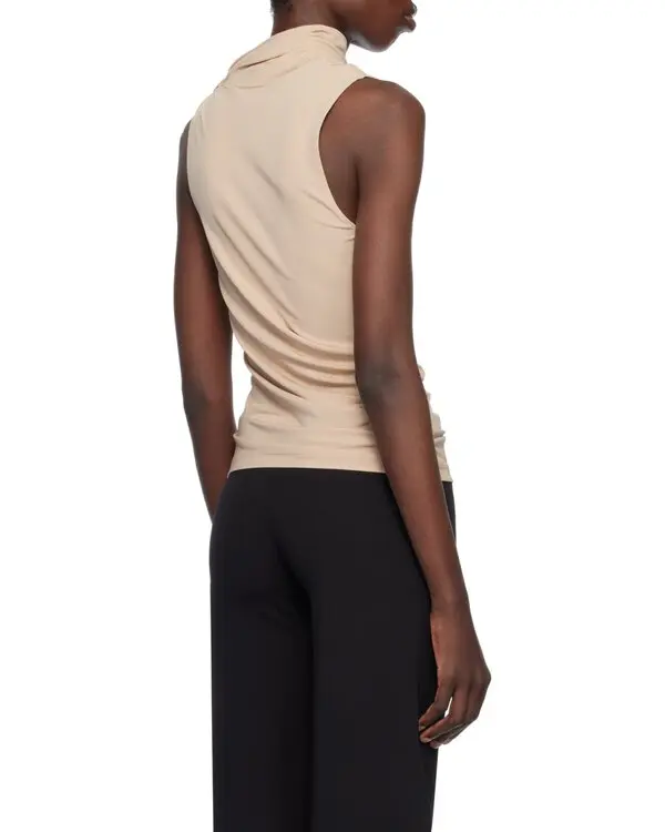 COURREGES Asymmetric Draped Jersey Top