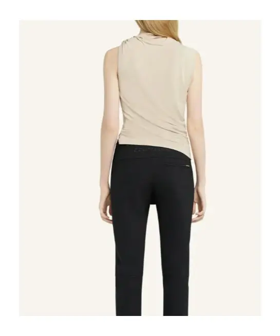 COURREGES Asymmetric Draped Jersey Top