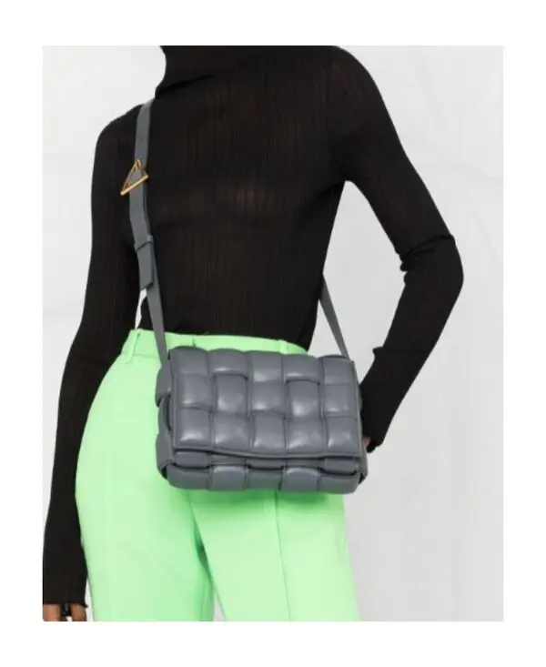 Bottega Veneta Padded Cassette Crossbody Bag - Gray