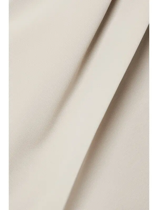 Max Mara Turn-up Pleated Gabardine Shorts