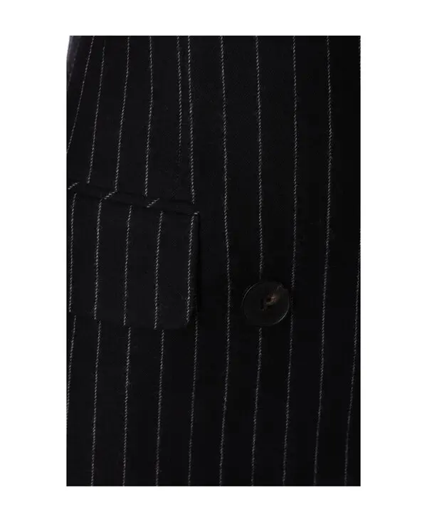 Alexander McQueen Striped Double-breasted Tailored Blazer