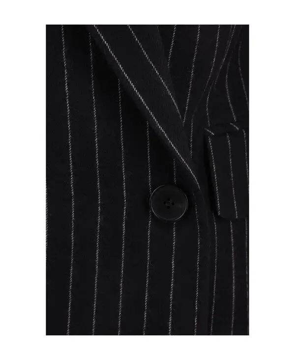 Alexander McQueen Striped Double-breasted Tailored Blazer