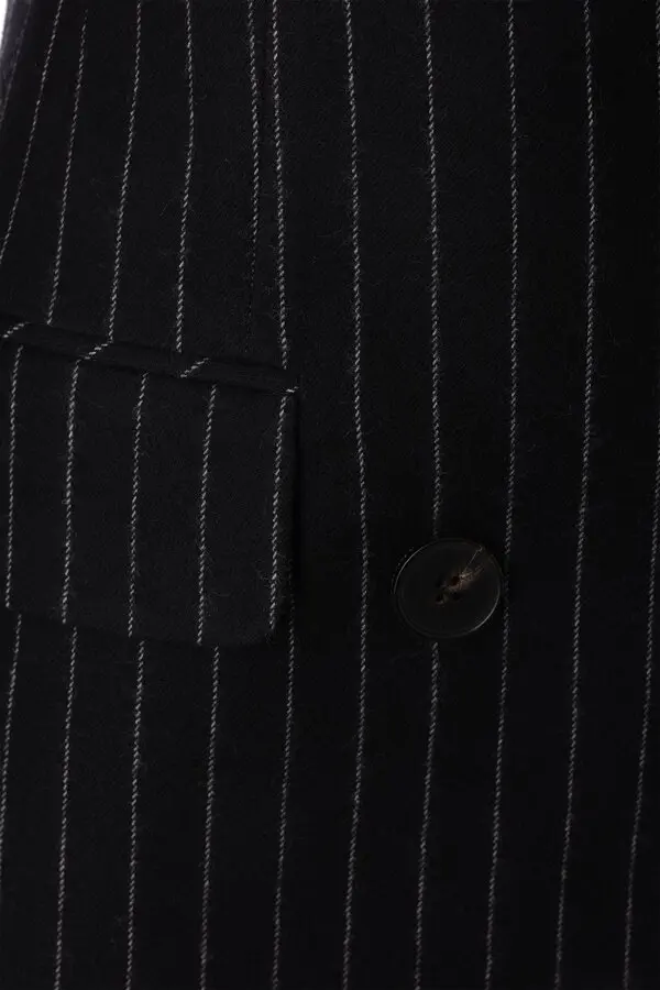 Alexander McQueen Striped Double-breasted Tailored Blazer