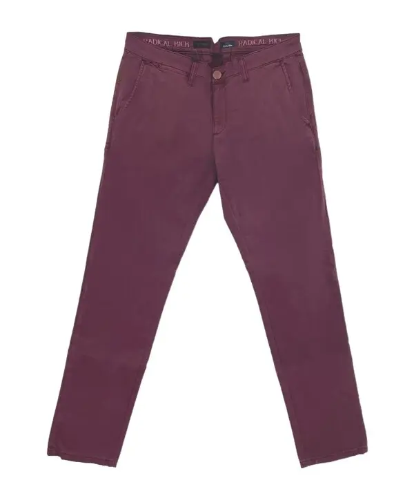 Emporio Armani Belted Trousers - Red