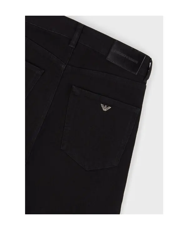 Emporio Armani Mid-waist Flared Jeans - Black