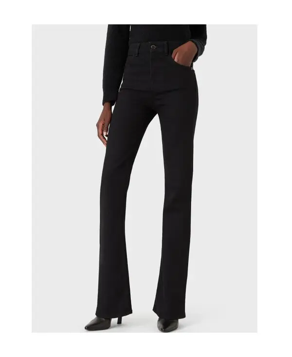 Emporio Armani Mid-waist Flared Jeans - Black