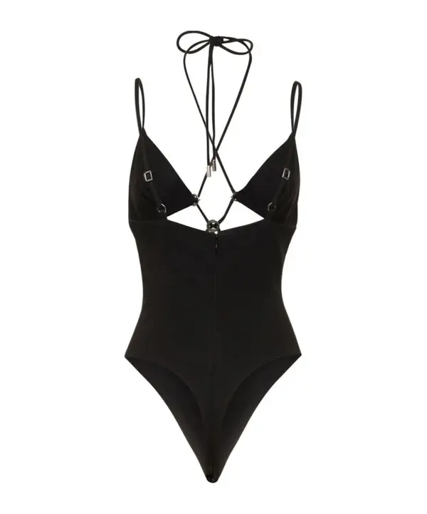AREA Cut-out Detail Jumpsuit With Self-fastening Neck Strap