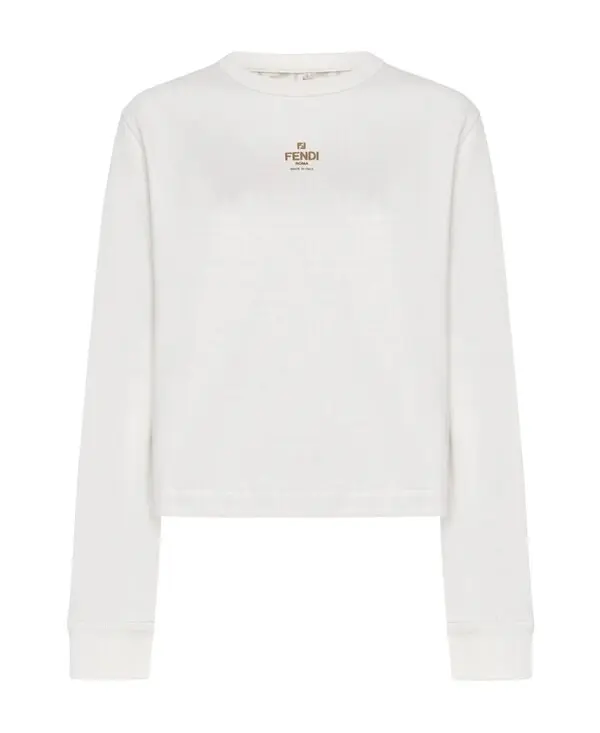 Fendi Long Sleeve Logo T-shirt
