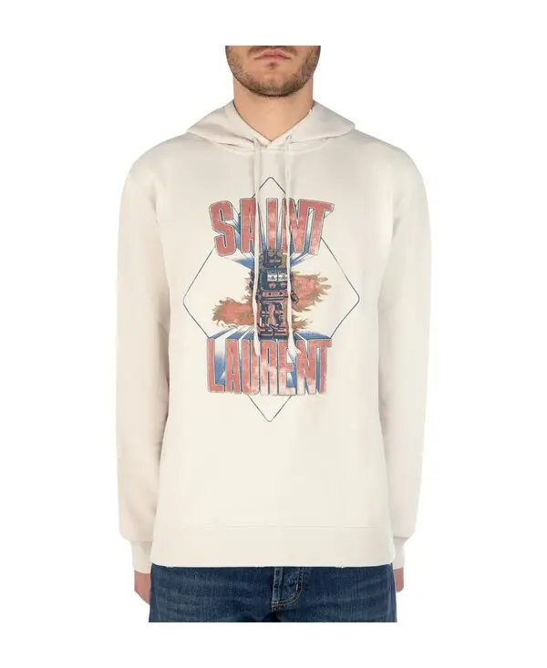 Saint Laurent Printed Hooded Sweater