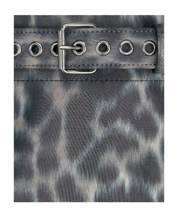 Dior Leopard Print Trumpet Skirt