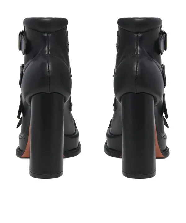 Alexander McQueen Caged Buckle Strap Sandals
