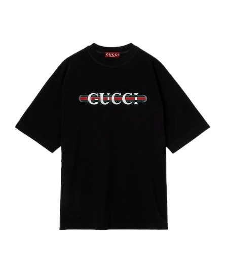 Gucci Logo Printed Jersey T-shirt
