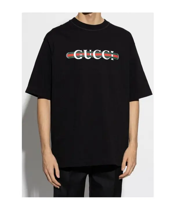 Gucci Logo Printed Jersey T-shirt