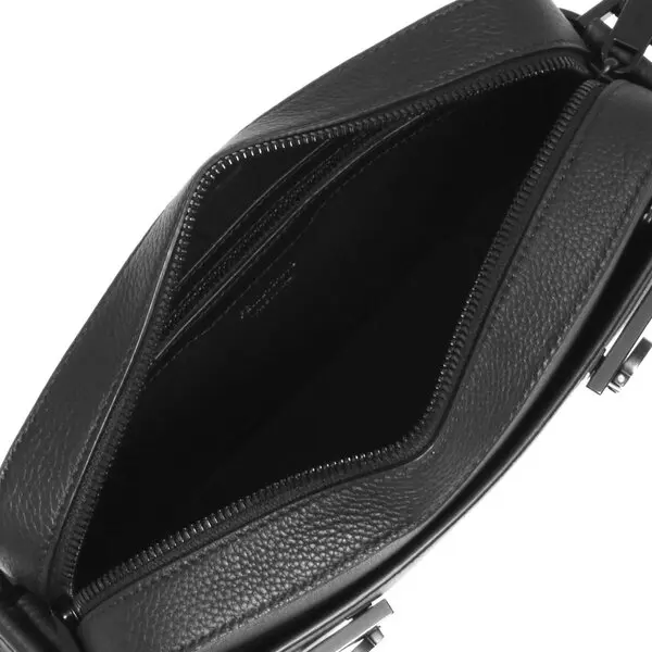 FERRAGAMO Gancini Buckled Messenger Bag - Black