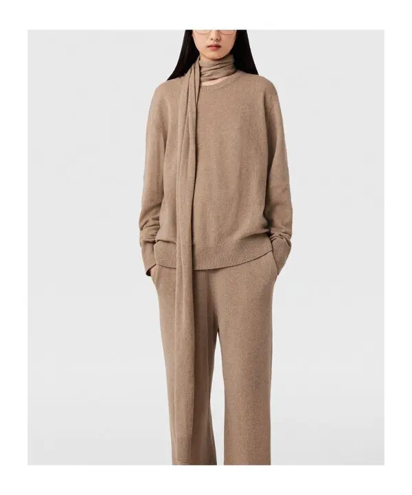 Stella McCartney Sash-detailed Crewneck Jumper - Brown