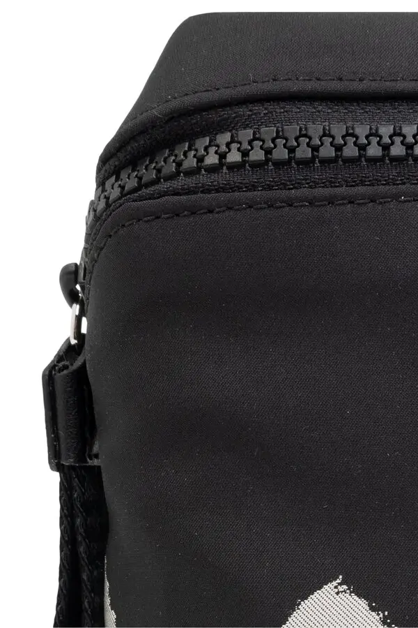 Alexander McQueen Logo Printed Zip-around Phone Holder