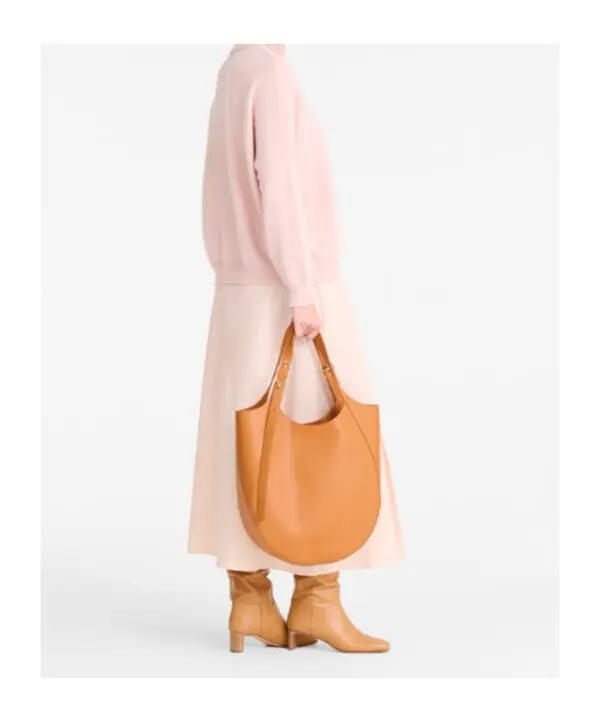 Longchamp Le Foulonné Xl Grained-leather Tote Bag - Amber