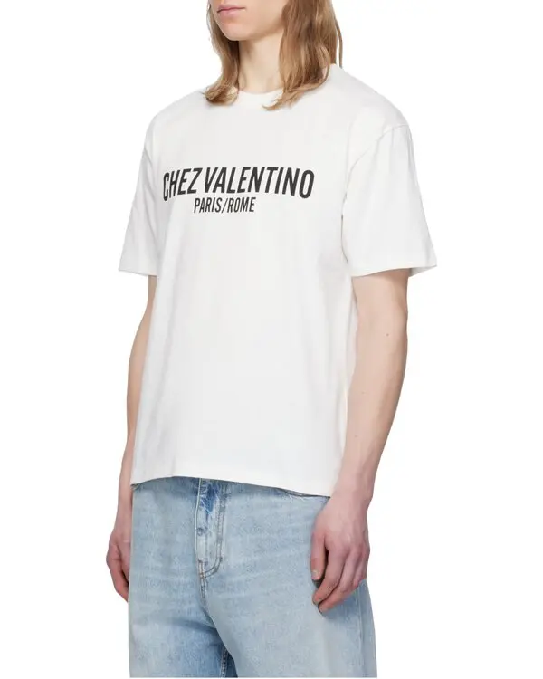 Valentino Garavani Chez Printed Crewneck T-shirt - Ivory