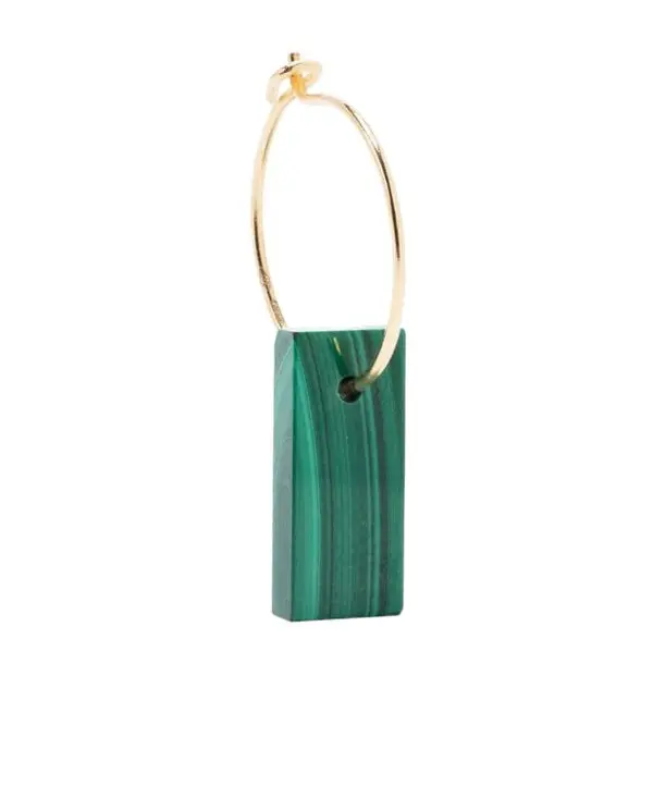 ALIITA 18kt Yellow Gold Diaspro Malachite Earring - Yellowgold