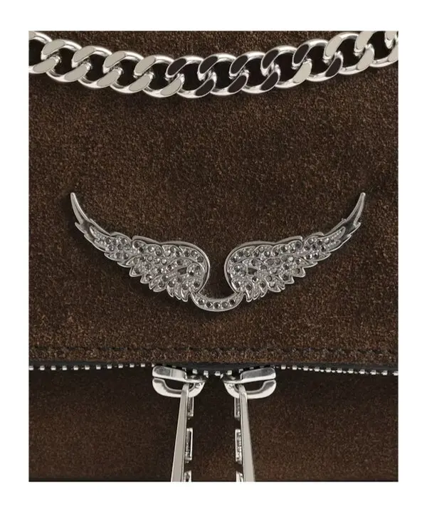Zadig&Voltaire Rock Ii Clutch Bag With Chain Strap