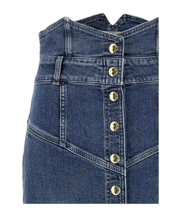 Elisabetta Franchi Denim Skirt