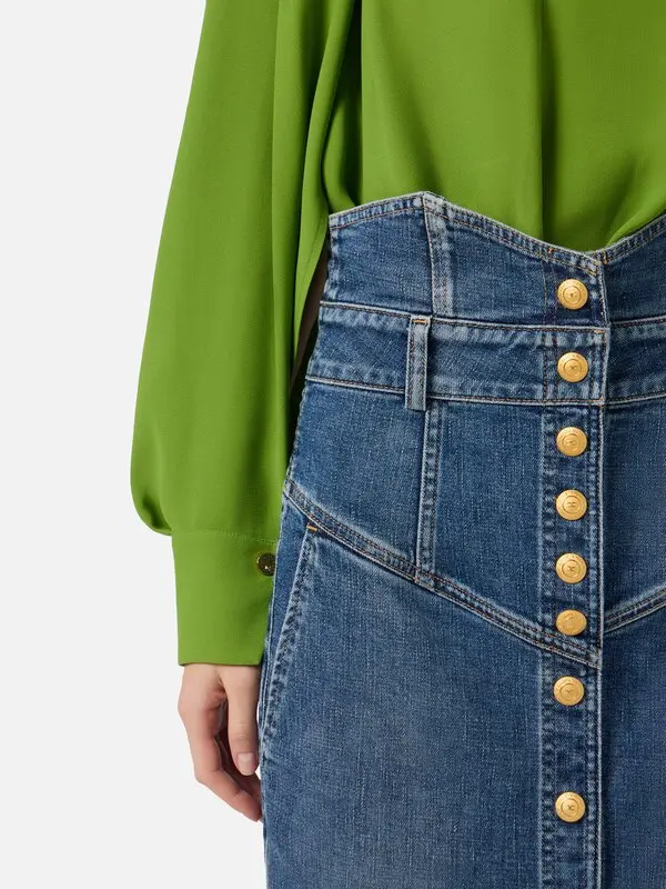 Elisabetta Franchi Denim Skirt