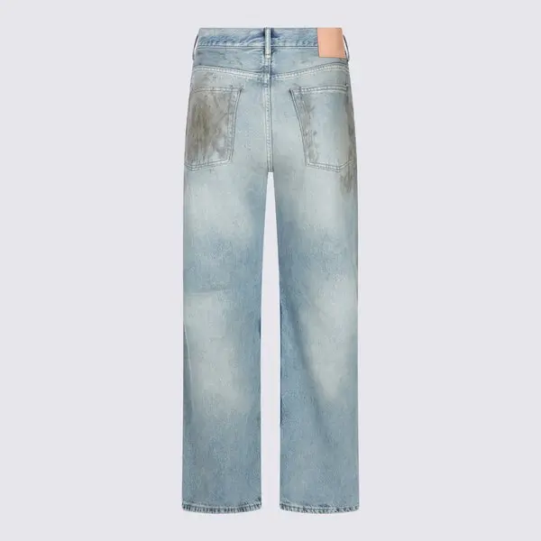 Acne Studios Logo Patch Distressed Jeans