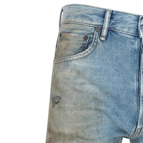 Acne Studios Logo Patch Distressed Jeans