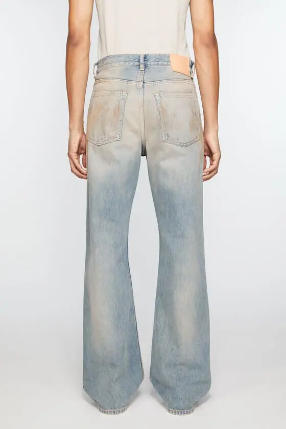 Acne Studios Logo Patch Distressed Jeans