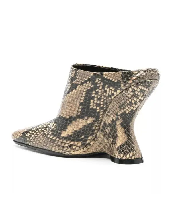 Dries Van Noten Square Toe Ankle Boots - Sandy Brown