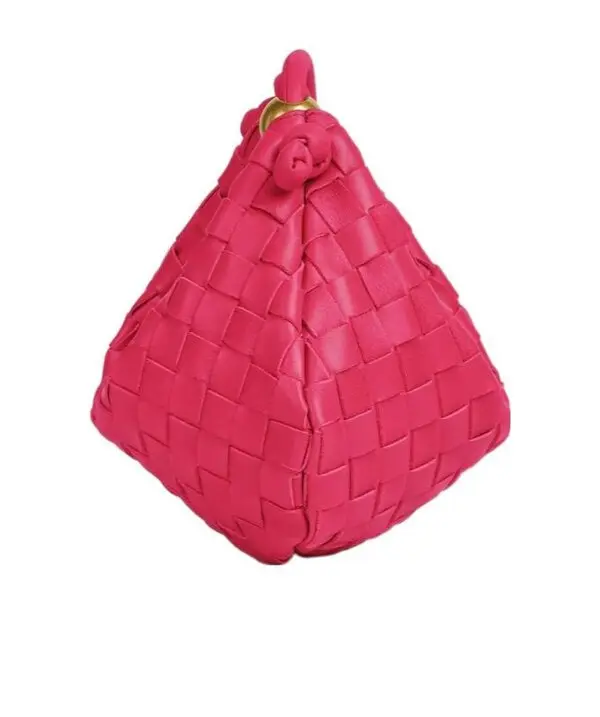 Bottega Veneta Woven Handbag With Gold Finish