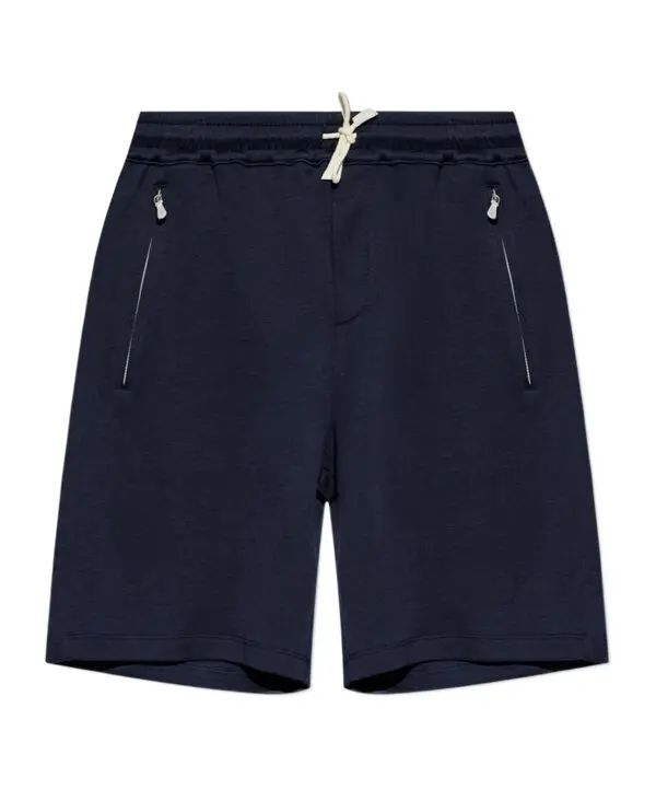 Eleventy Drawstring Zip-pocket Shorts