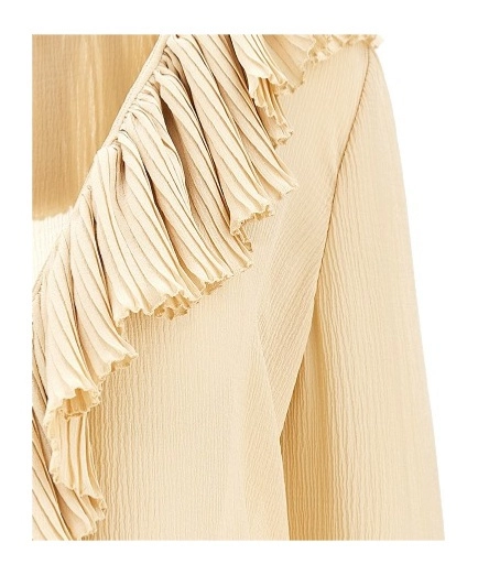 Saint Laurent Ruffled V-neck Blouse