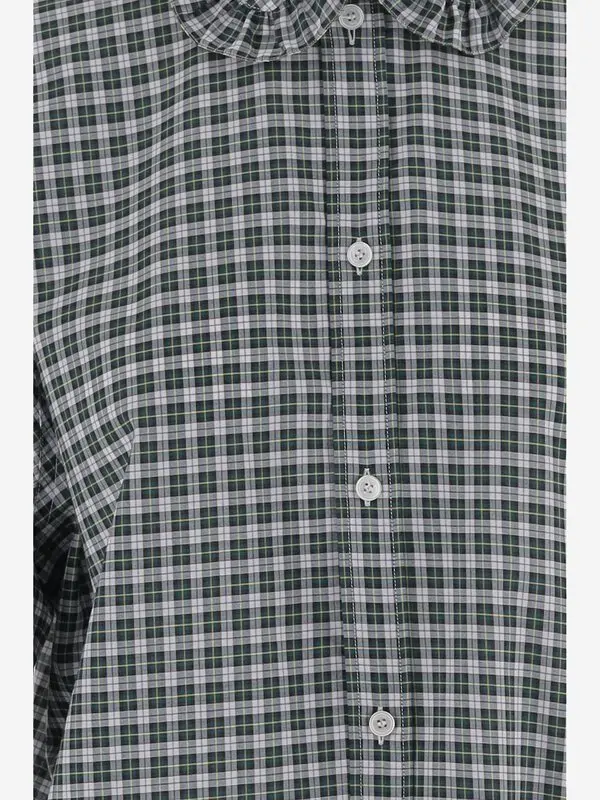 Celine Tartan Cotton Shirt