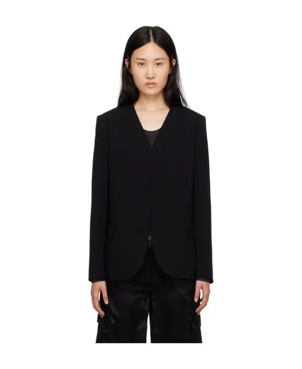 Theory Collarless Suit Jacket