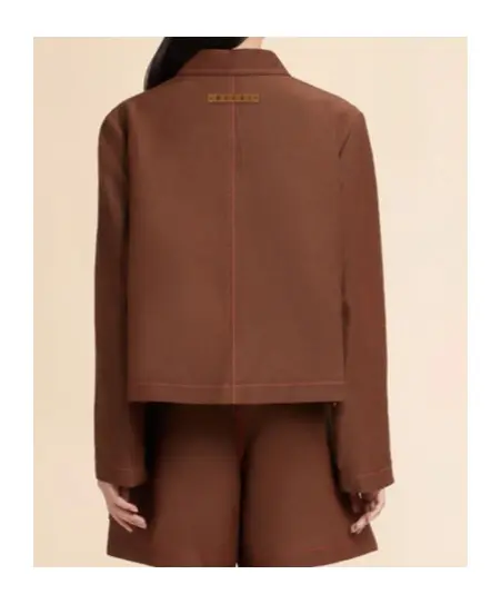 Marni Contrast Stitch Boxy Jacket