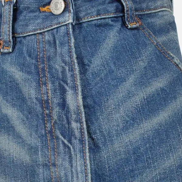 MAISON MARGIELA Twist Distressed Wide Leg Jeans
