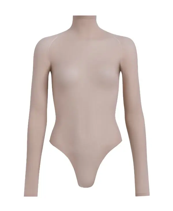 Alaïa High Neck Long Sleeve Bodysuit