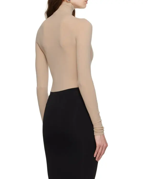 Alaïa High Neck Long Sleeve Bodysuit