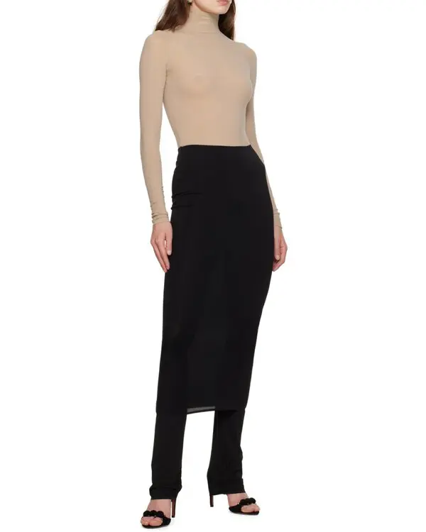 Alaïa High Neck Long Sleeve Bodysuit