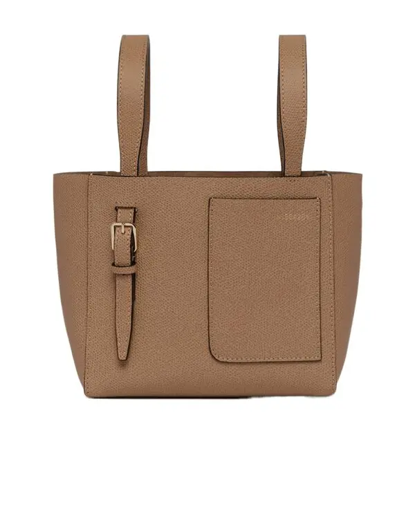 VALEXTRA Mini Soft Bucket Bag - Brown