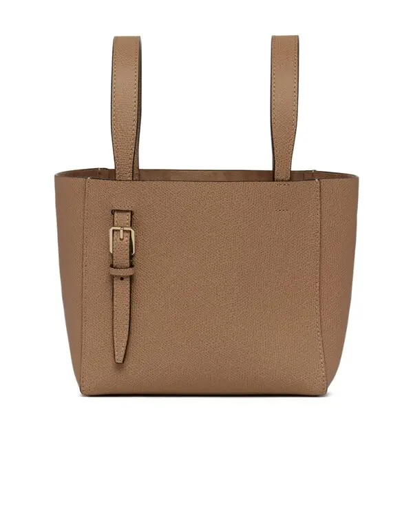 VALEXTRA Mini Soft Bucket Bag - Brown