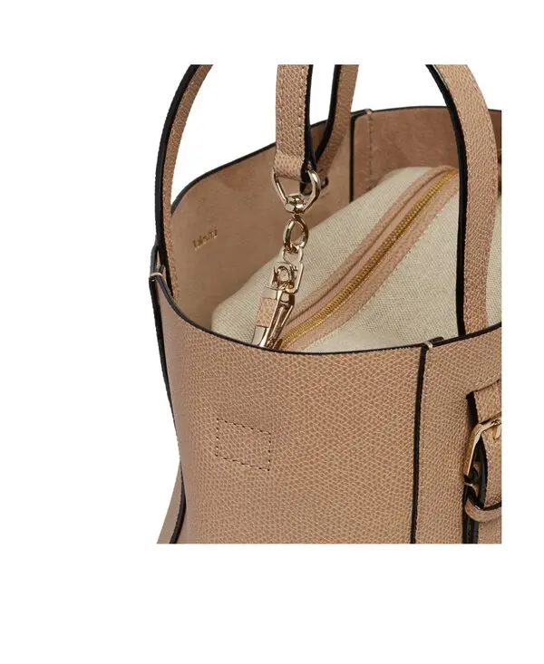VALEXTRA Mini Soft Bucket Bag - Brown