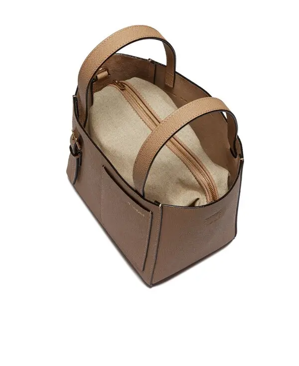 VALEXTRA Mini Soft Bucket Bag - Brown